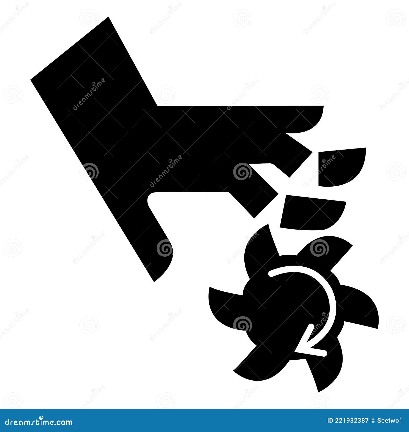 Caution Rotating Parts Inside Keep Hand Clear Lockout Tagout Before ...