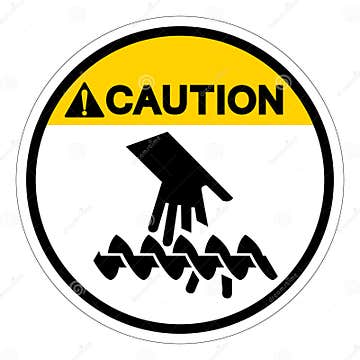 Caution Cutting Hand Hazard Symbol Sign, Vector Illustration, Isolate ...