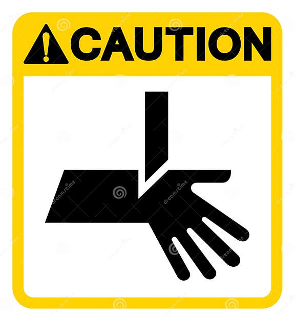 Caution Cutting Hand Hazard Symbol Sign, Vector Illustration, Isolate ...