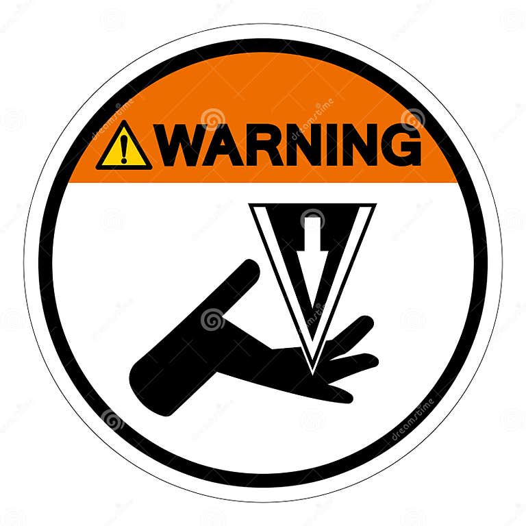 Caution Cutting Hazard Symbol Sign, Vector Illustration, Isolate on ...