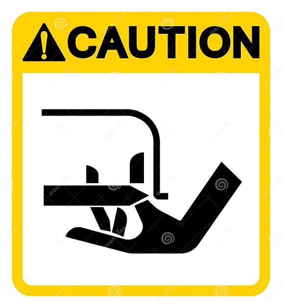 Caution Cutting Hazard Symbol Sign, Vector Illustration, Isolate on ...