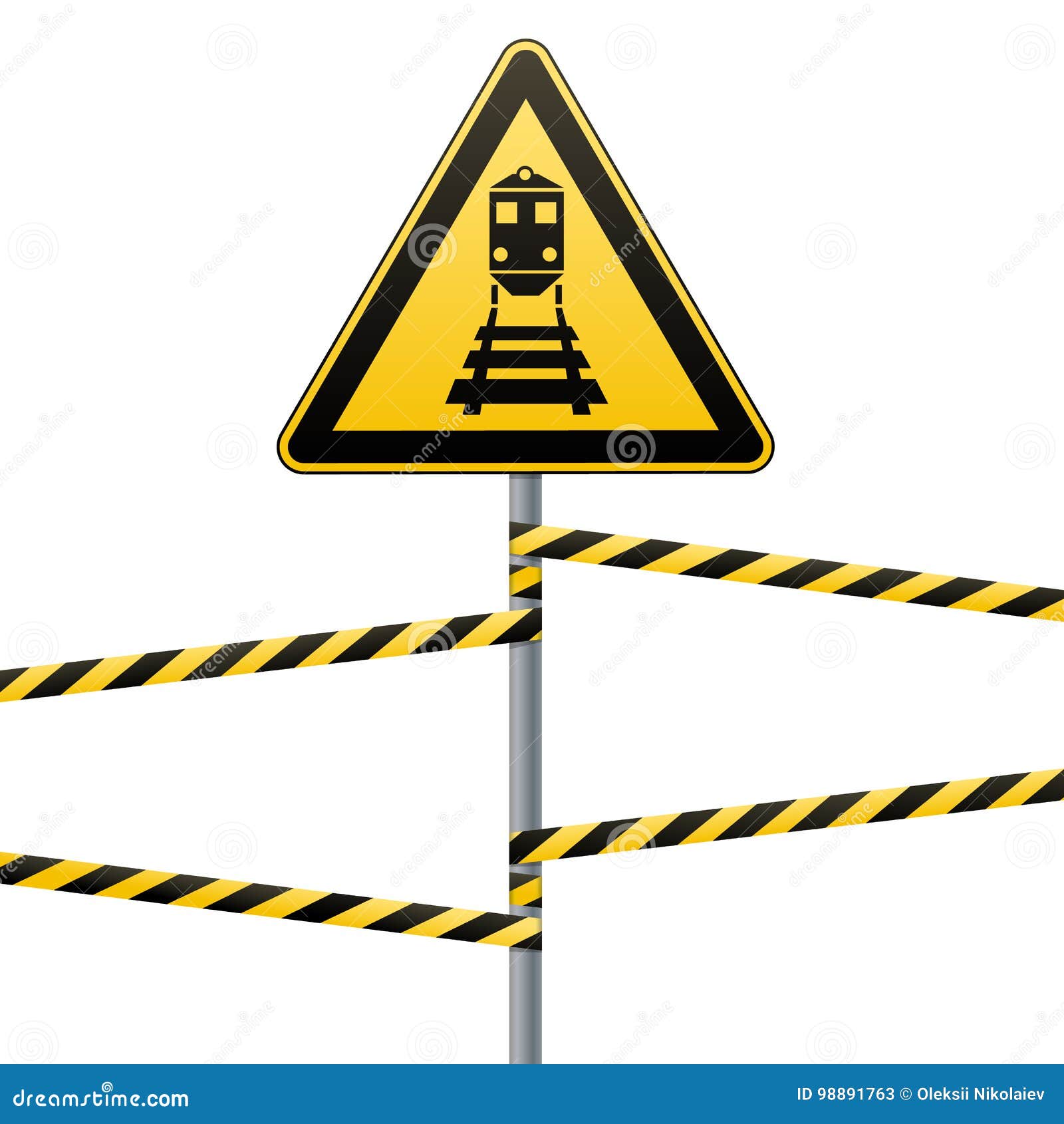 Beware Train Warning Of Traffic Signs. Traffic Signs Train Tracks ...