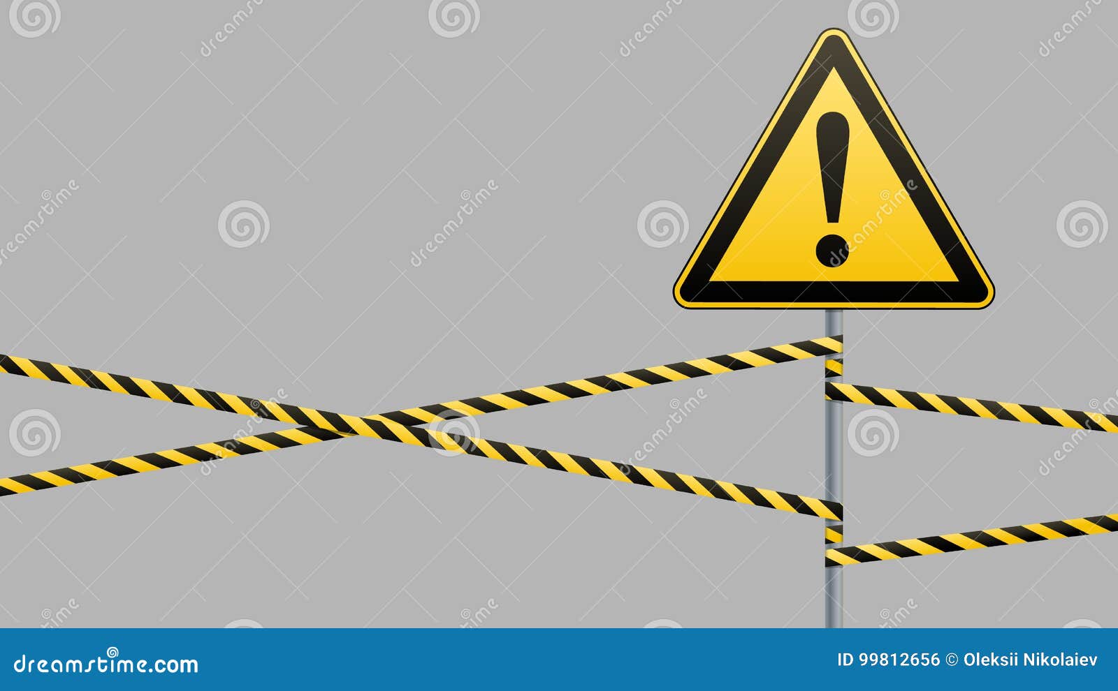 Caution - Danger Warning Sign Safety. Yellow Triangle with Black Image ...