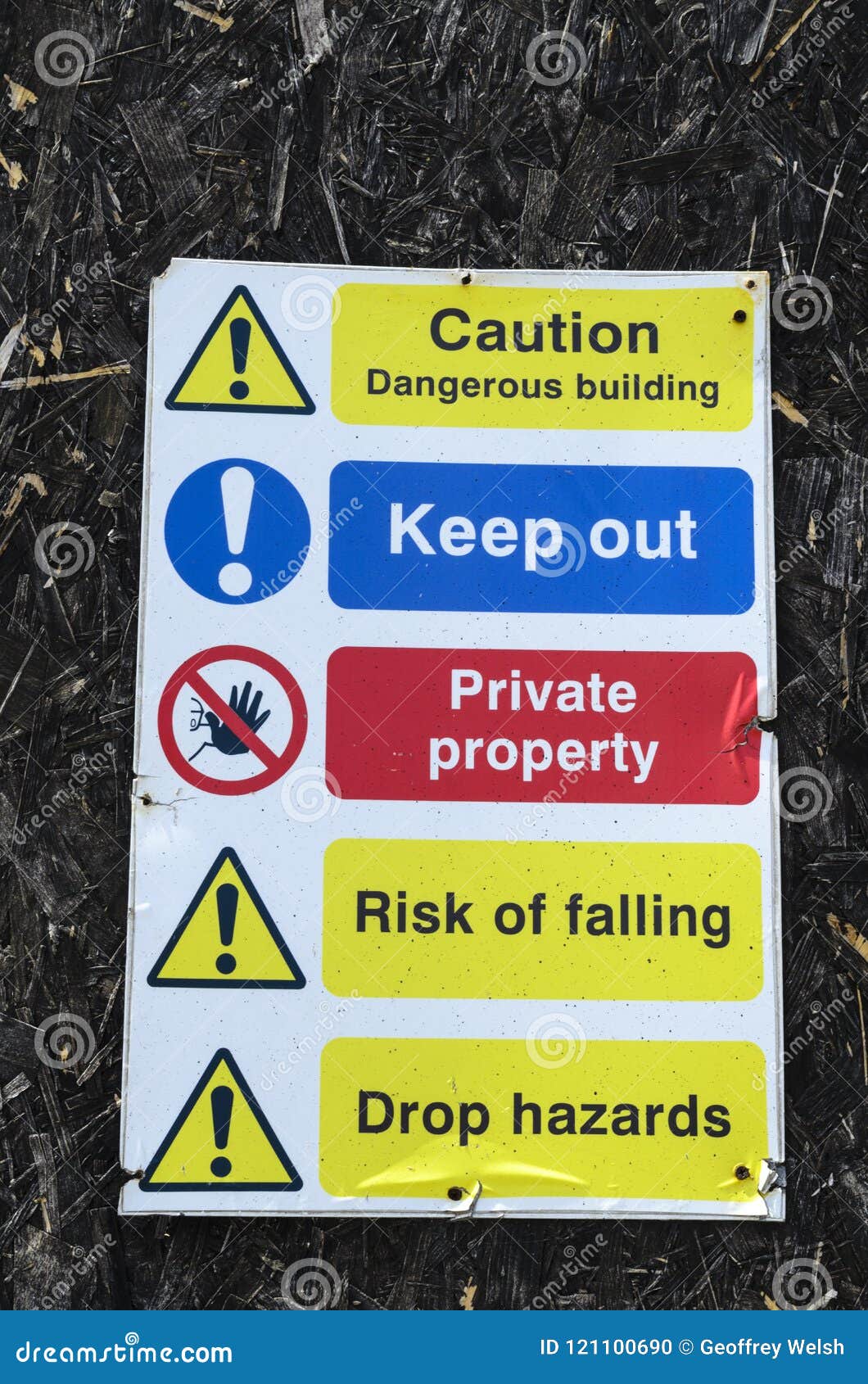 Danger Sign Keep Out Private Property Stock Photo - Image of ...