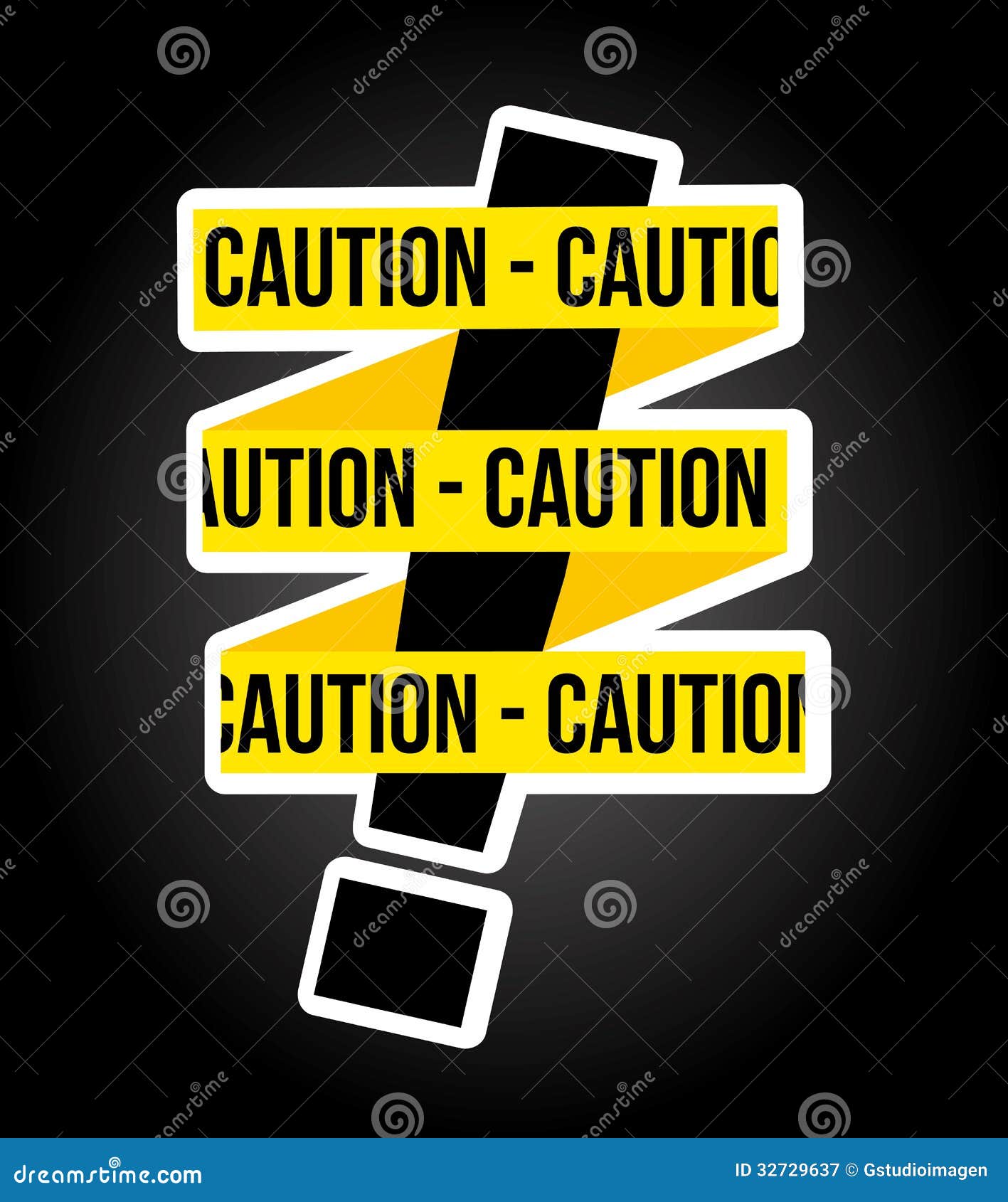 Caution design stock vector. Illustration of concept - 32729637