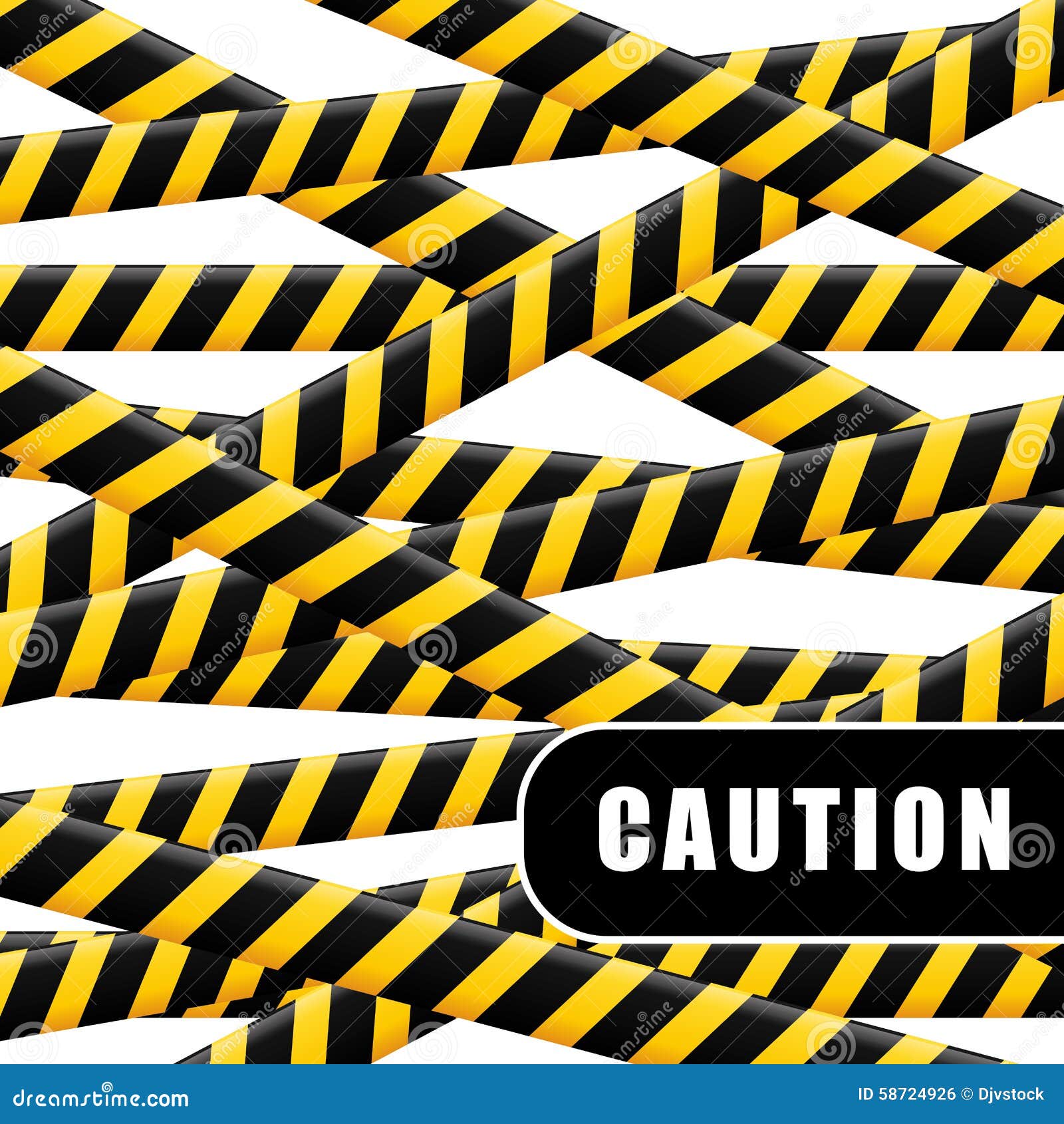 Caution design. stock vector. Illustration of access - 58724926