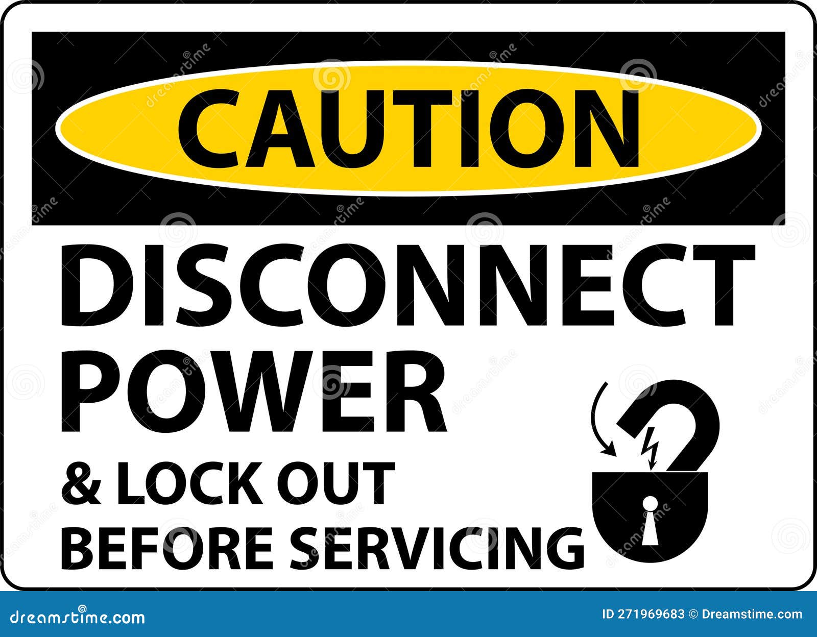 Caution Disconnect Mains Plug From Electrical Outlet Symbol Sign,Vector ...