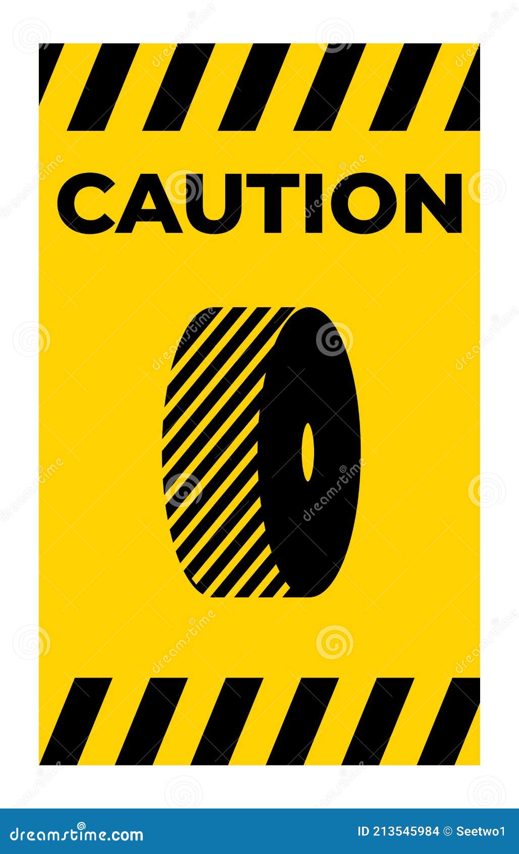Caution Do Not Change Grinding Wheels Symbol Sign Stock Vector ...