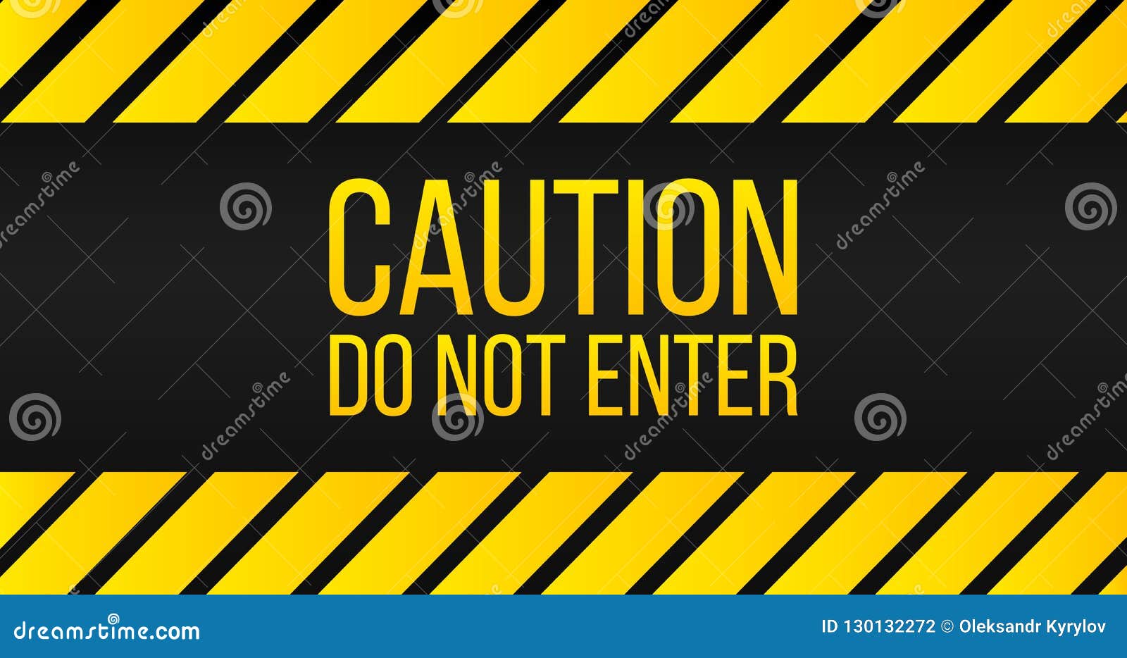 Caution Do Not Enter Symbol Sign, Vector Illustration, Isolate On White ...