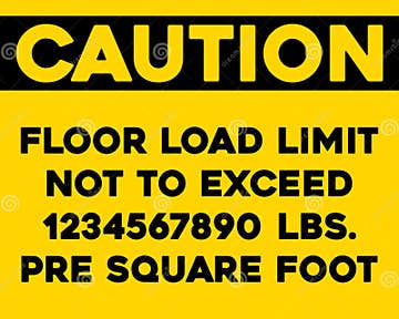 Floorload warning sign stock vector. Illustration of high - 312509662