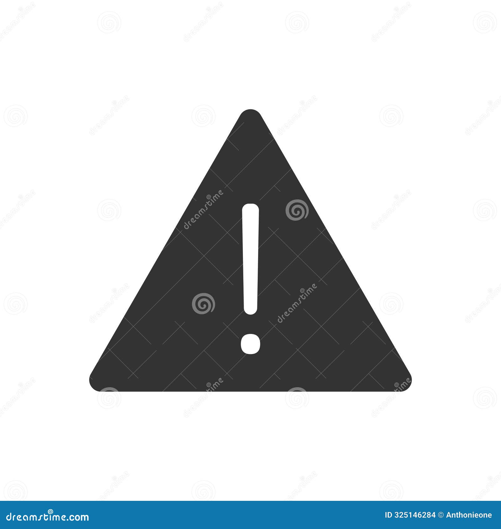 Caution Exclamation Alert Mark with Triangle Shape Icon Isolated Vector ...