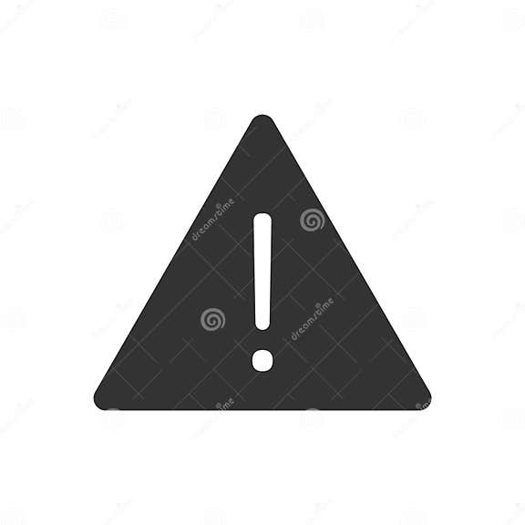 Caution Exclamation Alert Mark with Triangle Shape Icon Isolated Vector ...