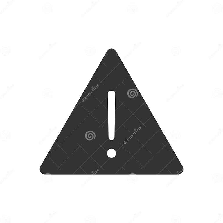 Caution Exclamation Alert Mark with Triangle Shape Icon Isolated Vector ...