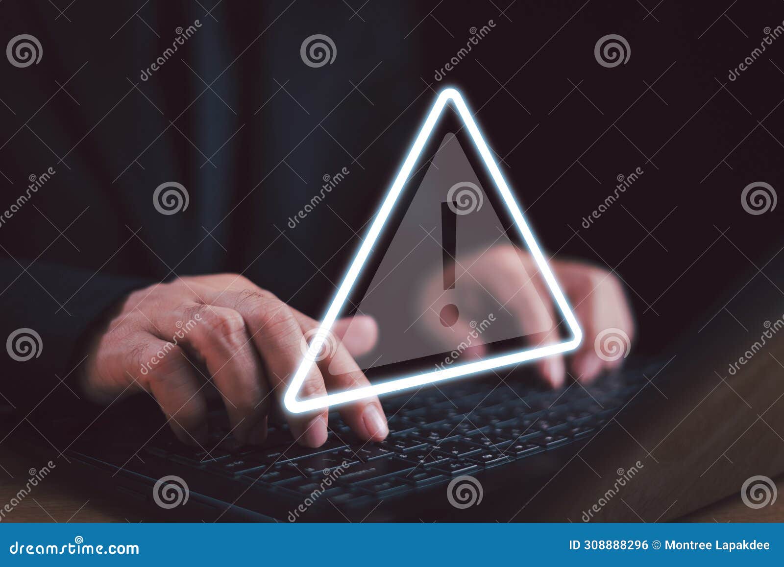 Caution Failure System Hacked Warn Alert Concept Stock Photo - Image of ...