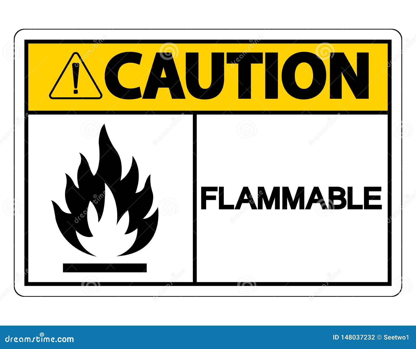 Caution Flammable Symbol Sign Isolate on White Background,Vector ... Caution Flammable Symbol Sign Isolate on White Background,Vector ...