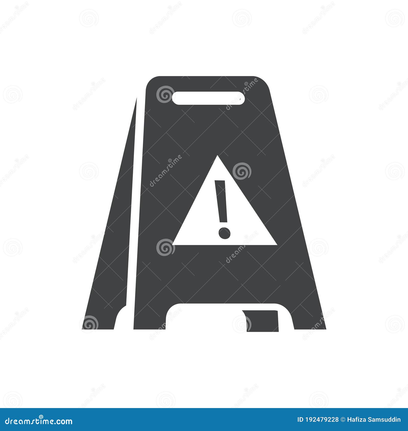 Caution Floor Stand. Vector Illustration Decorative Design Stock Vector ...