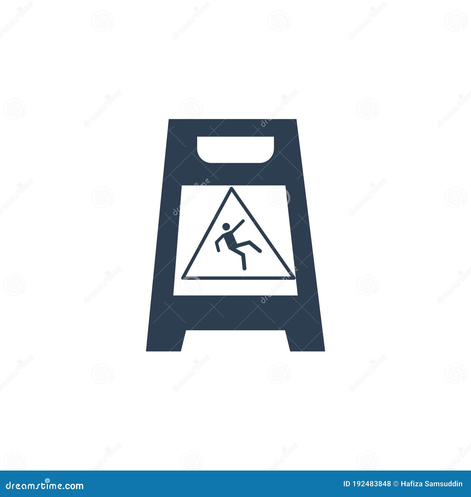 Caution Floor Stand. Vector Illustration Decorative Design Stock Vector ...