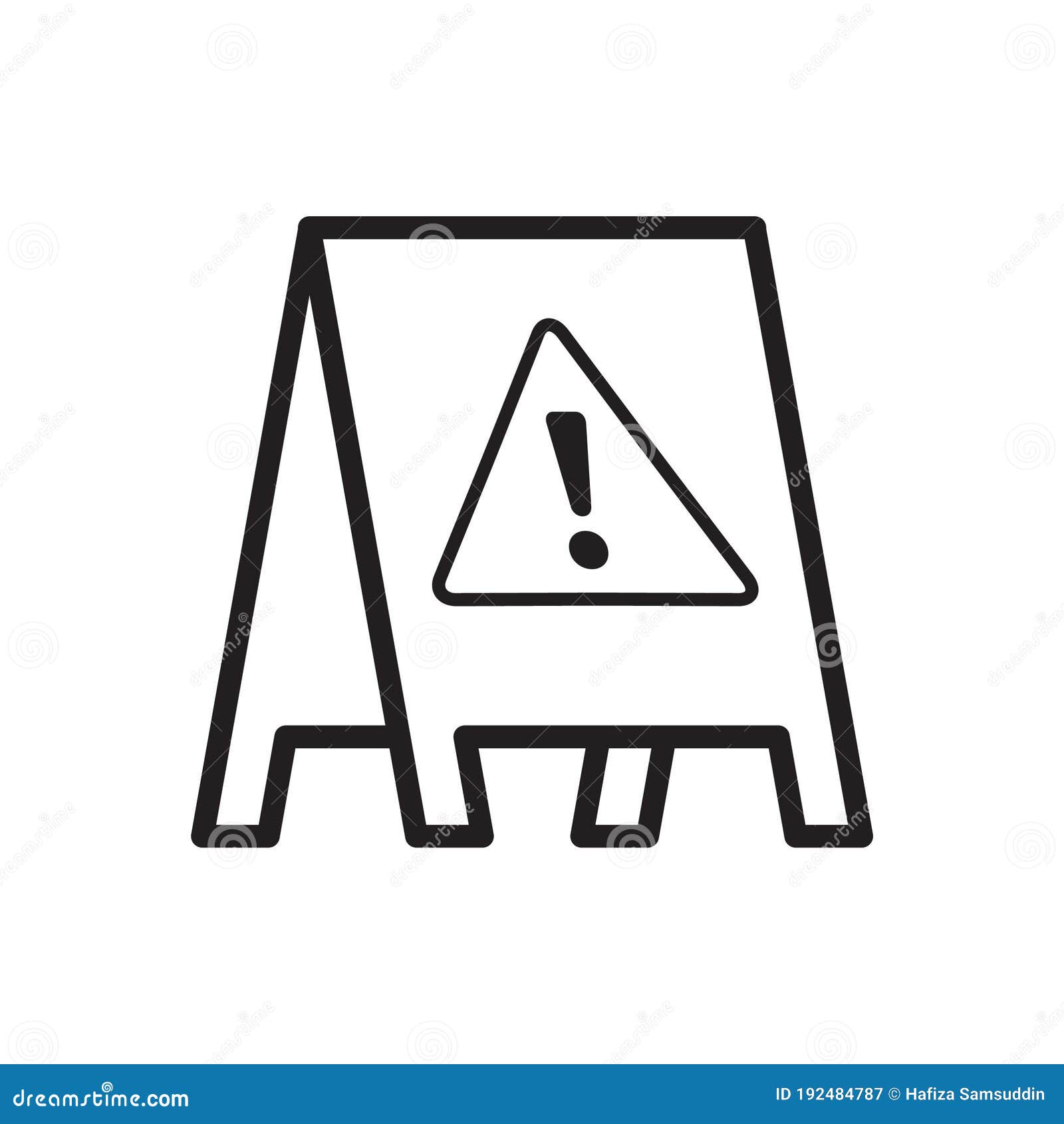 Caution Wet Floor Vector Illustration | CartoonDealer.com #7691252