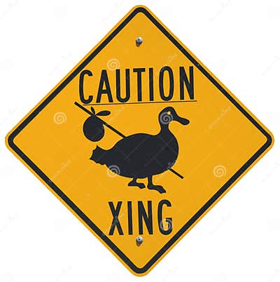 Caution Goose Crossing stock image. Image of yellow, crossing - 930871