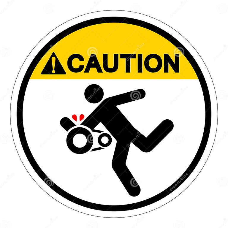 Caution Guard Remove Risk of Severe Injury Symbol Sign, Vector ...