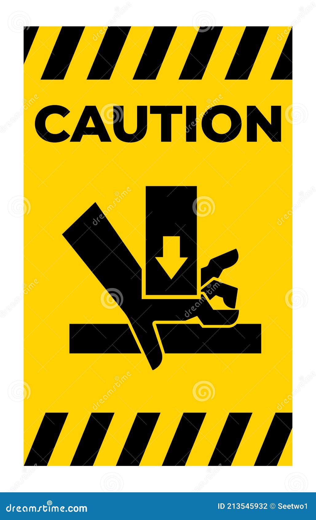 Caution Hand Abrasion Belt Drive Symbol Sign, Vector Illustration ...