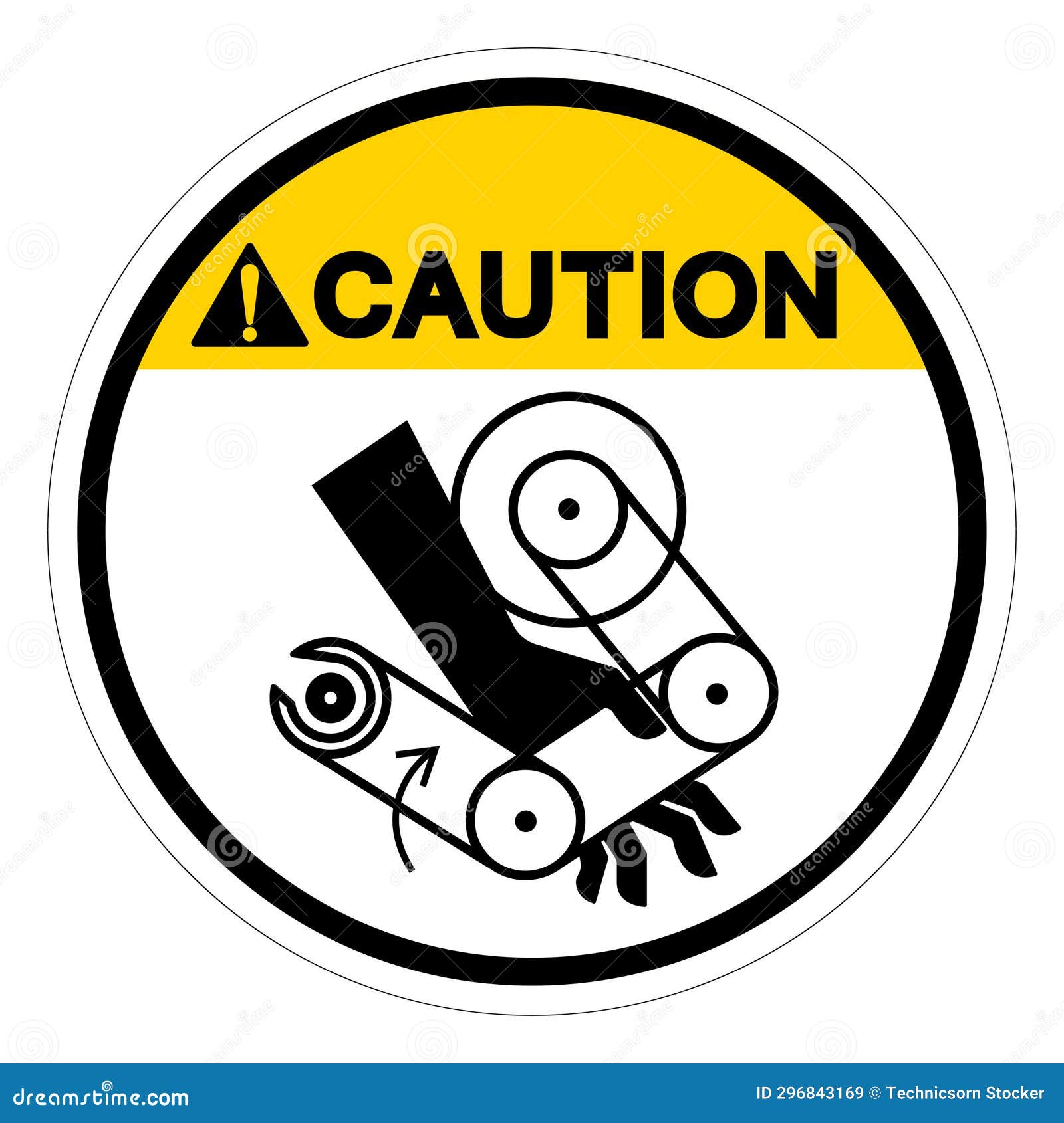 Caution Robot Symbol Sign, Vector Illustration, Isolate On White ...