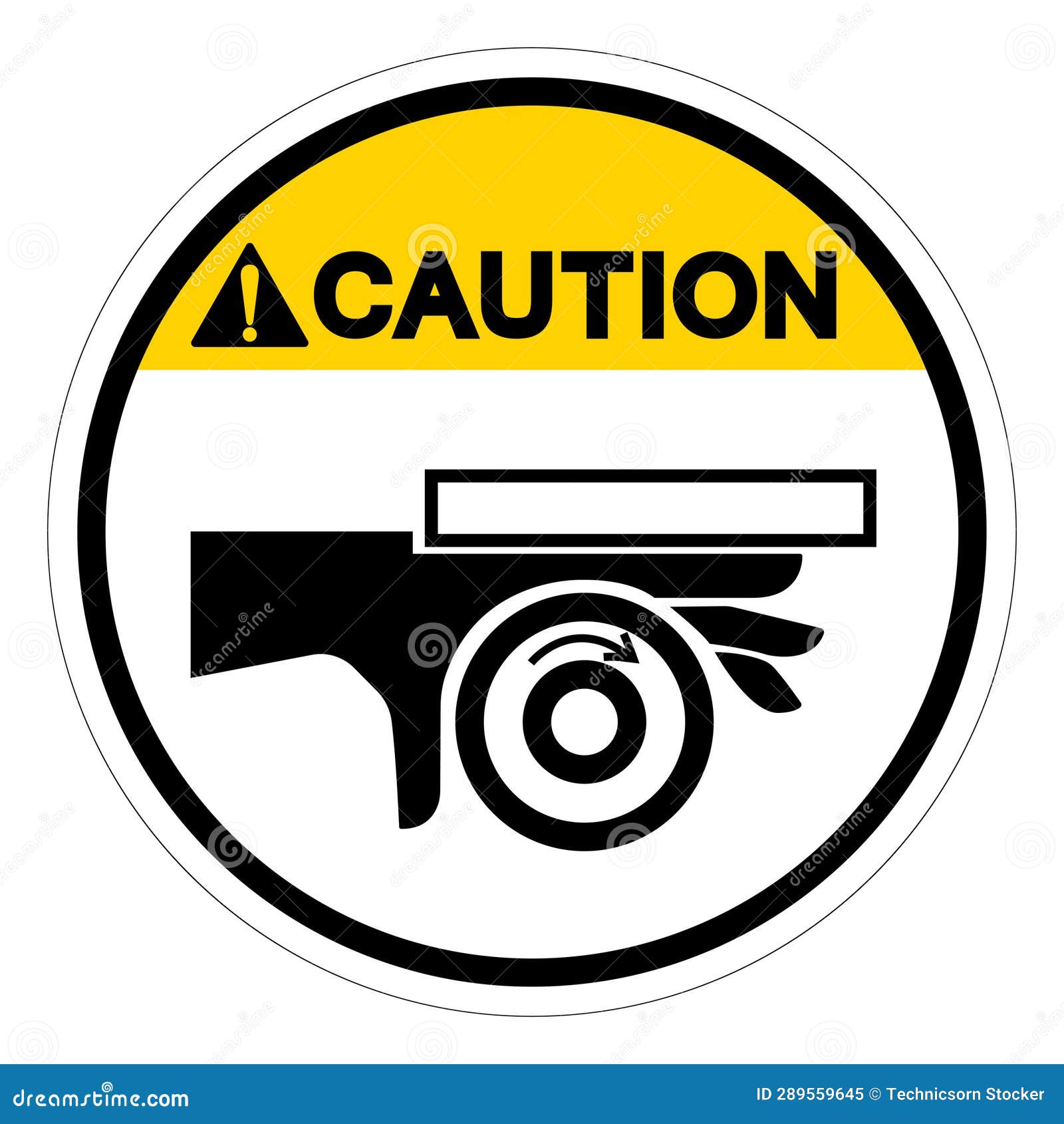 Caution Hand Crush Roller Pinch Point Symbol Sign, Vector Illustration ...
