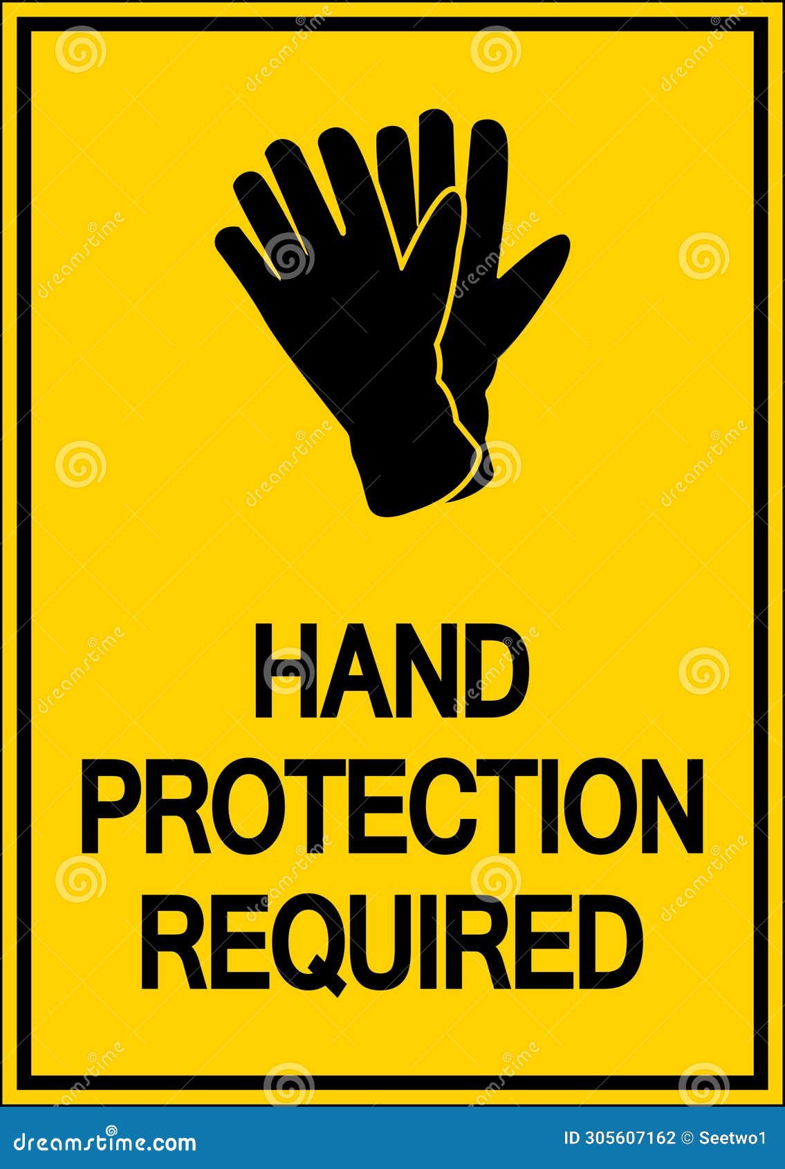 Caution Hand Entanglement Rollers Symbol Sign, Vector Illustration ...