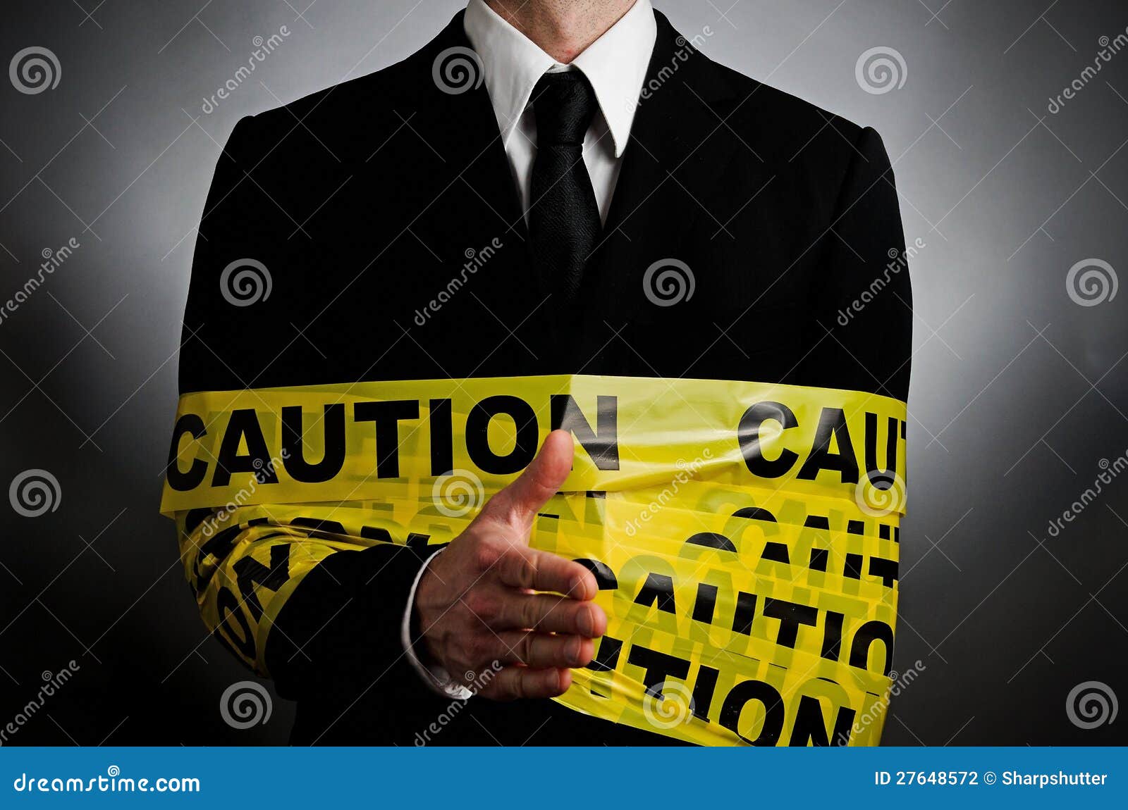 Caution Hand Shake stock photo. Image of careful, mindless - 27648572