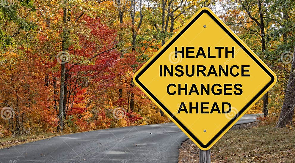 Caution - Health Insurance Changes Ahead Stock Photo - Image of yellow ...