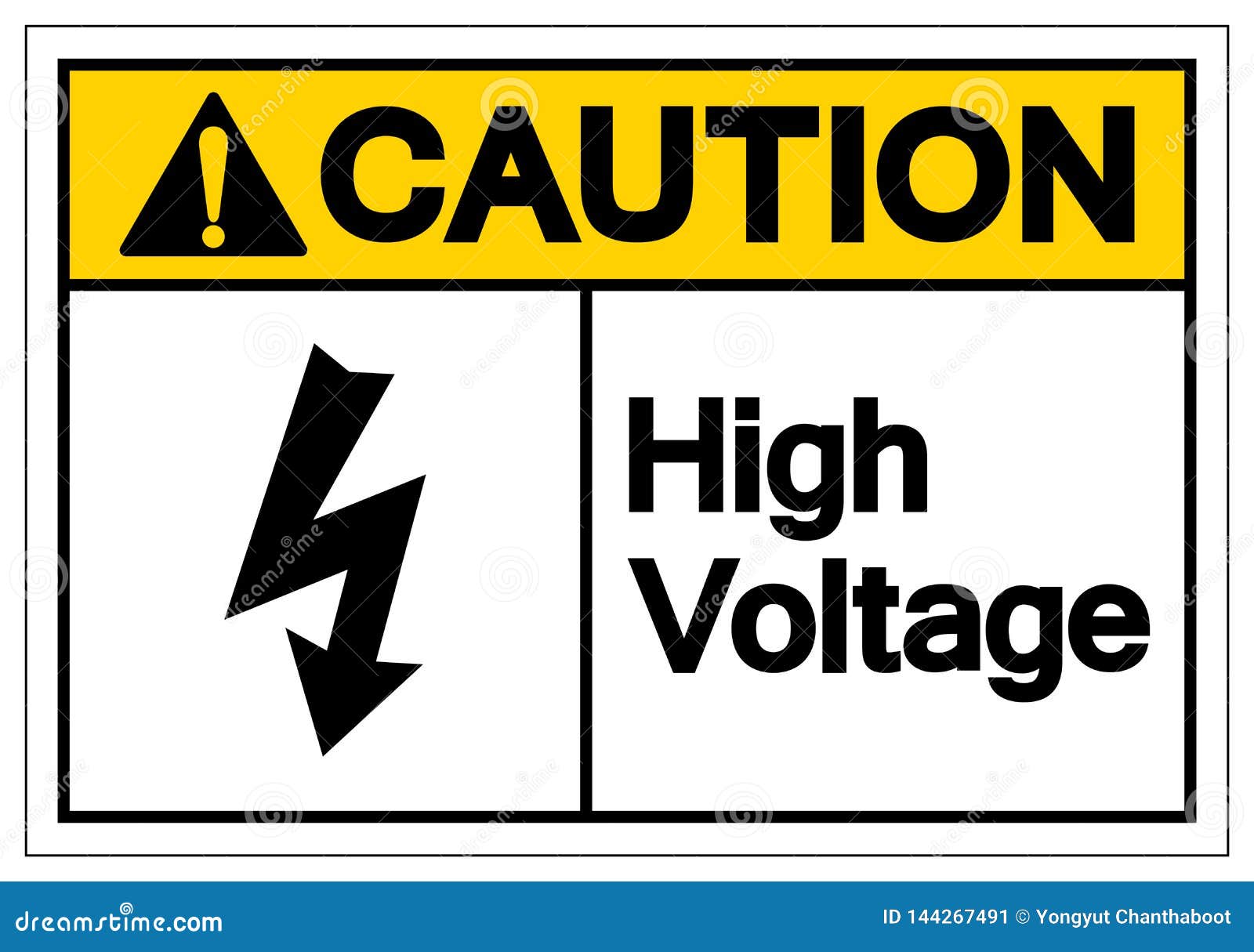 High Voltage Symbol Vector
