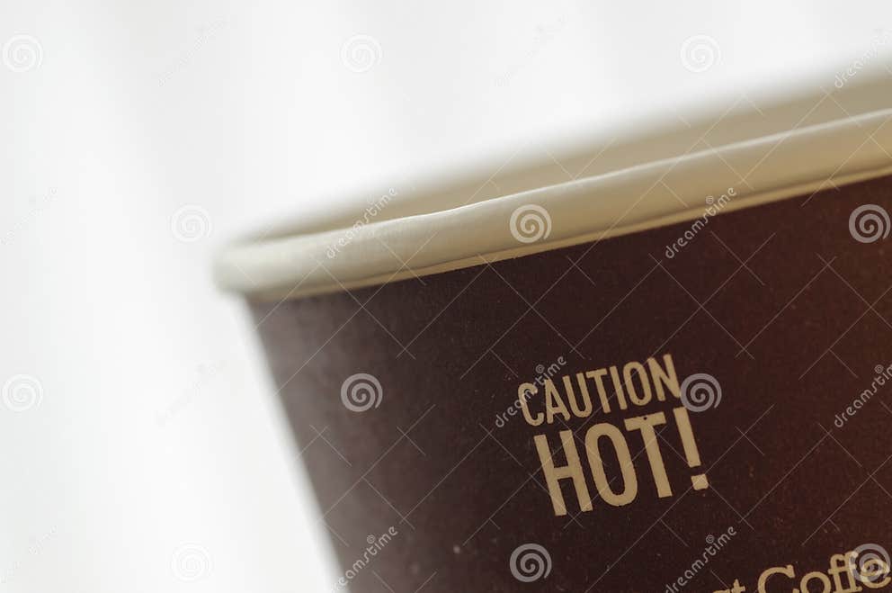 Caution hot stock image. Image of beverage, mocha, vessel - 28288513
