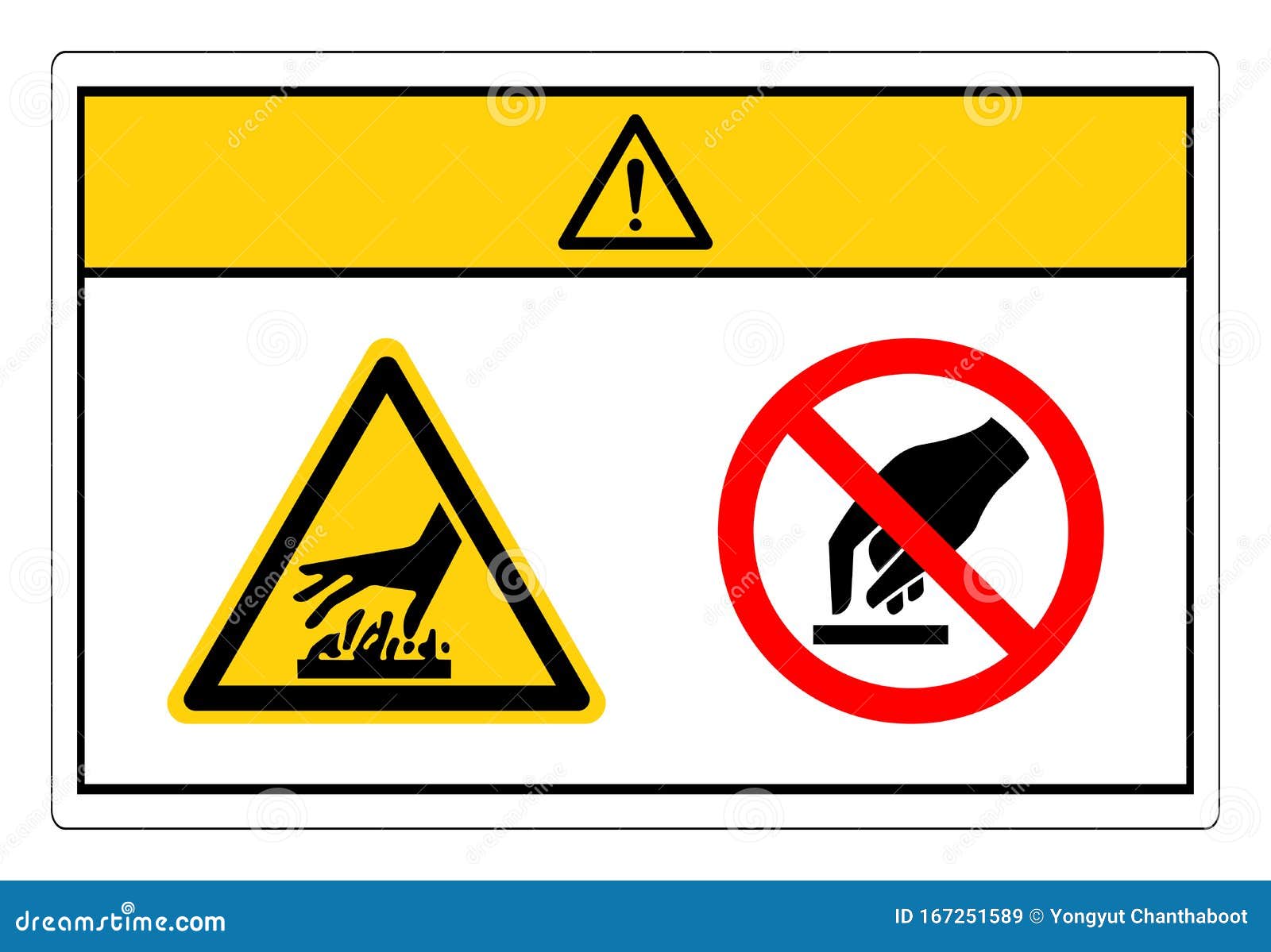Caution Hot Surface Do Not Touch Symbol Sign, Vector Illustration ...