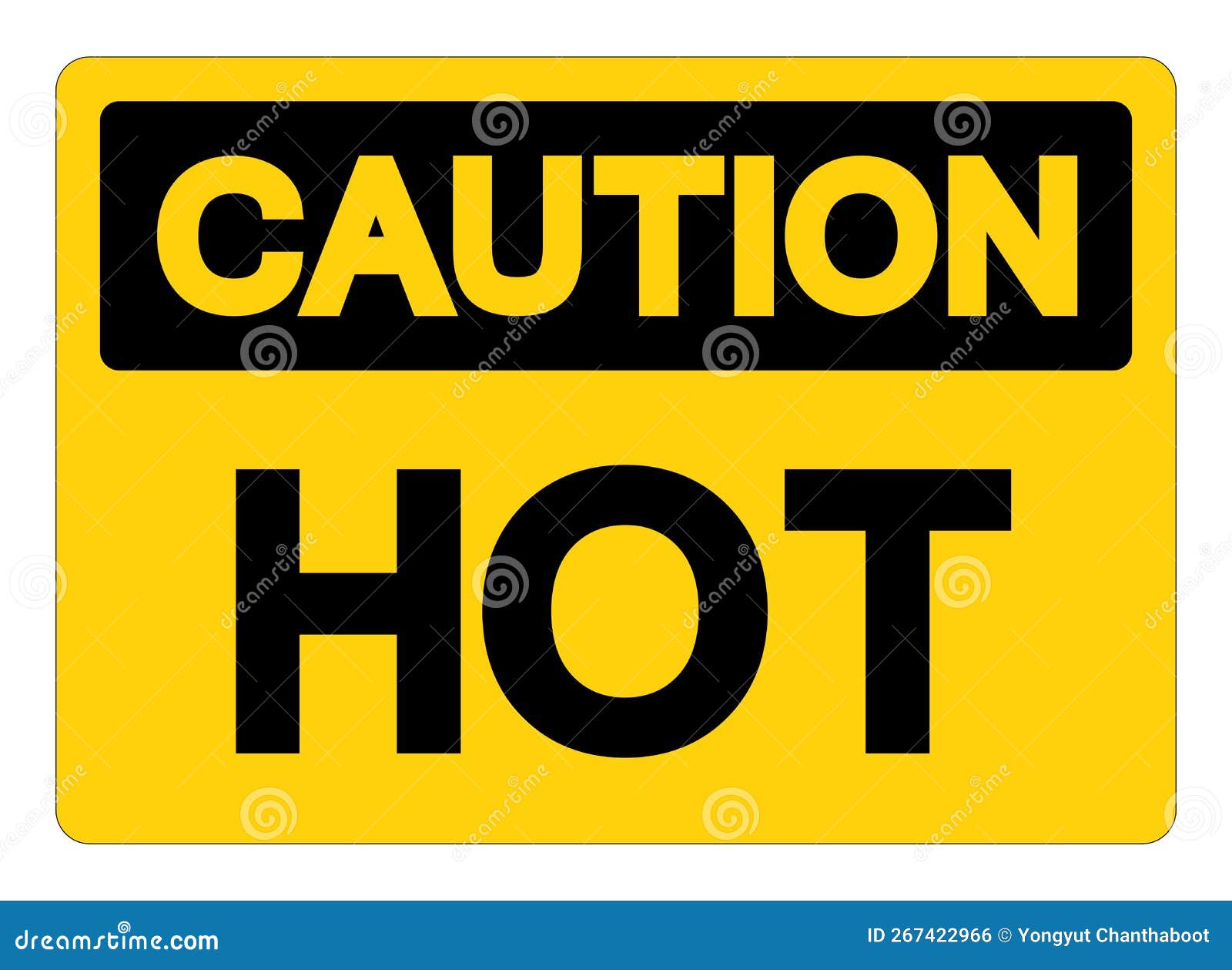 Caution Hot Symbol Sign,Vector Illustration, Isolate on White ...