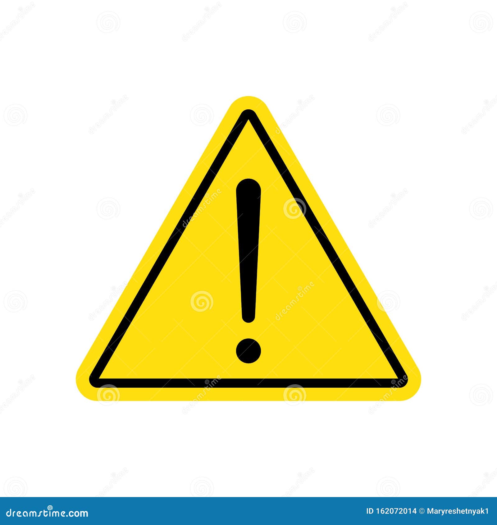 Caution Icon with Triangle Form. Danger Sign on Isolated Background ...