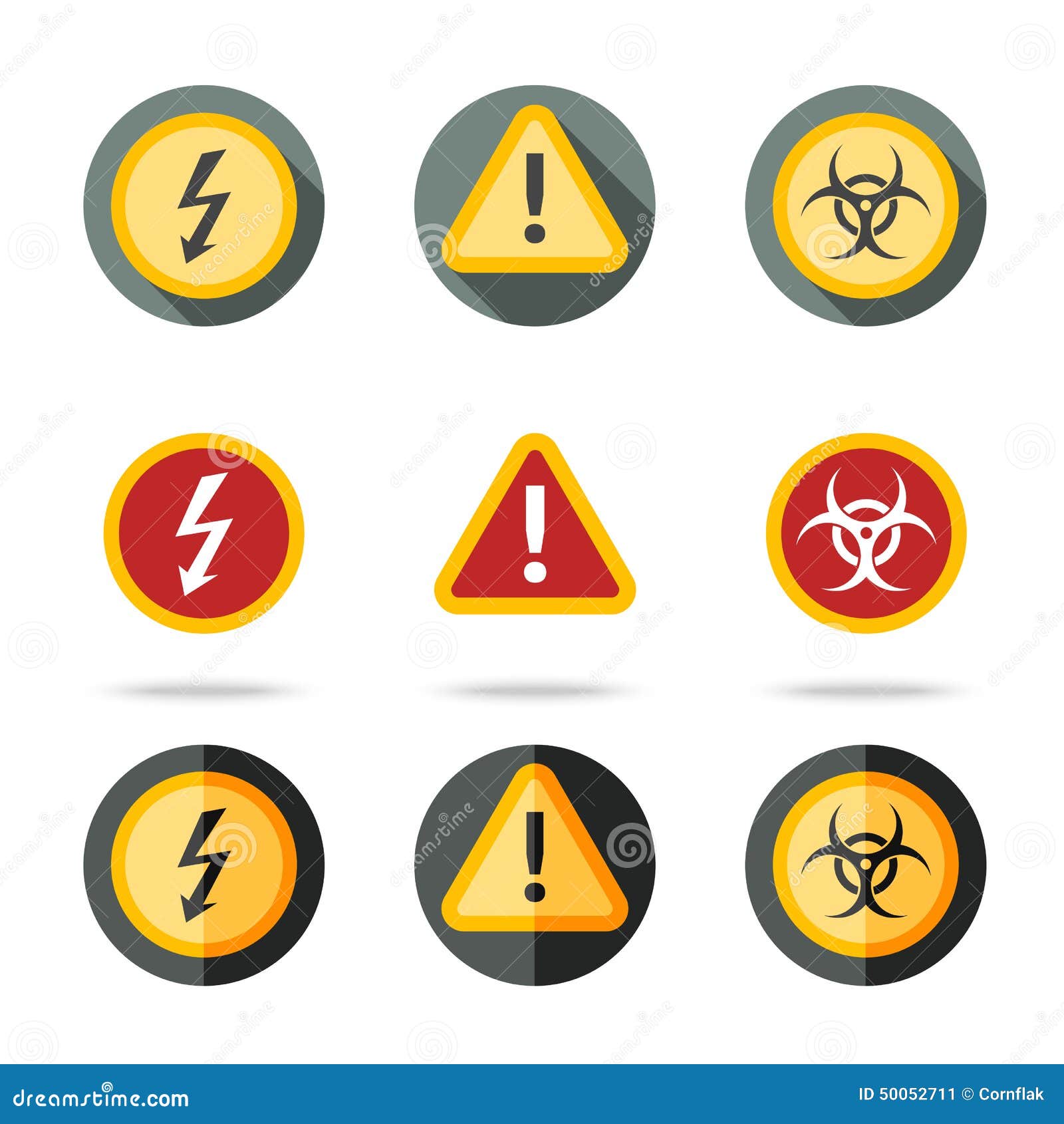 Caution Contamination Area Symbol Sign, Vector Illustration, Isolate On ...