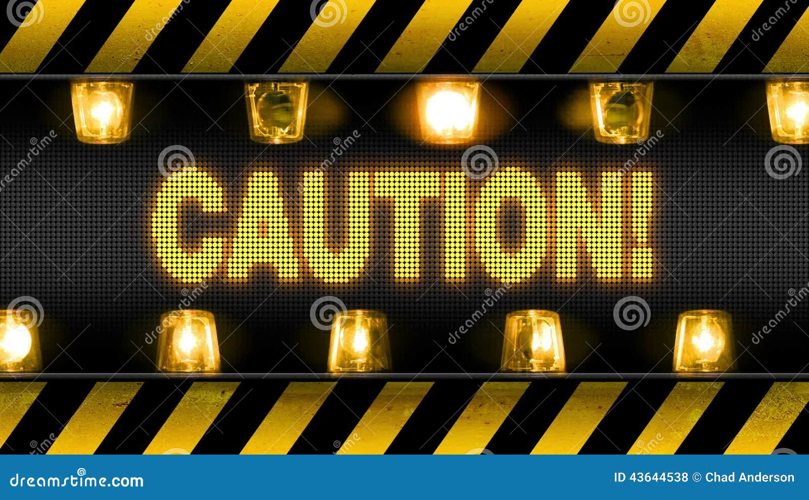Caution - Industrial Barricade Warning Lights Stock Footage - Video of ...