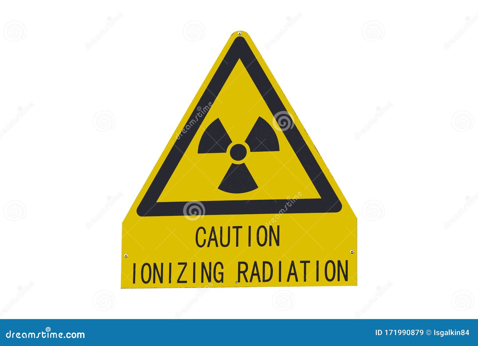 Caution Ionizing Radiation - Isolated Stock Image - Image of label ...