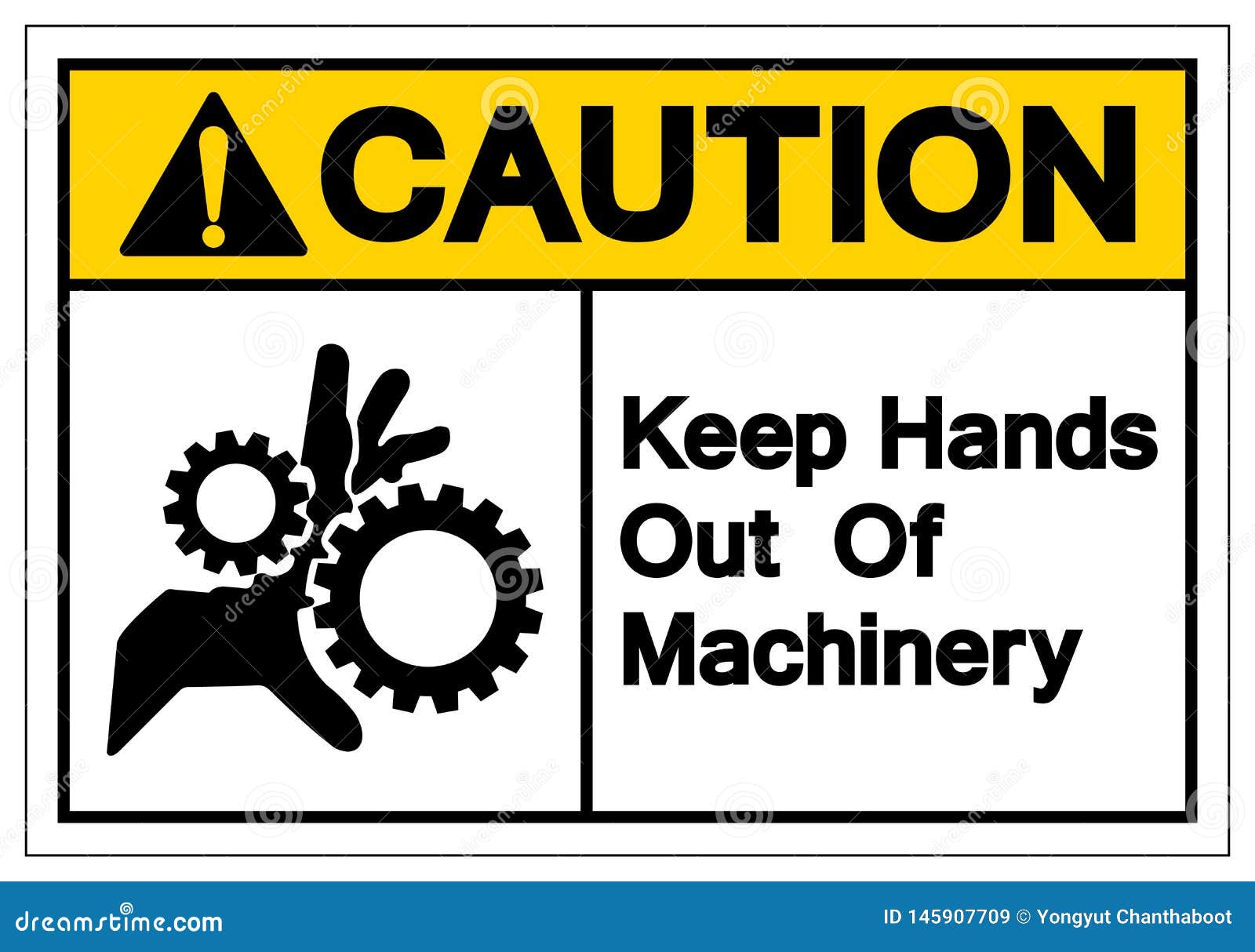 Caution Keep Hands Clear Rotating Fan Blades Follow Lockout Tagout ...