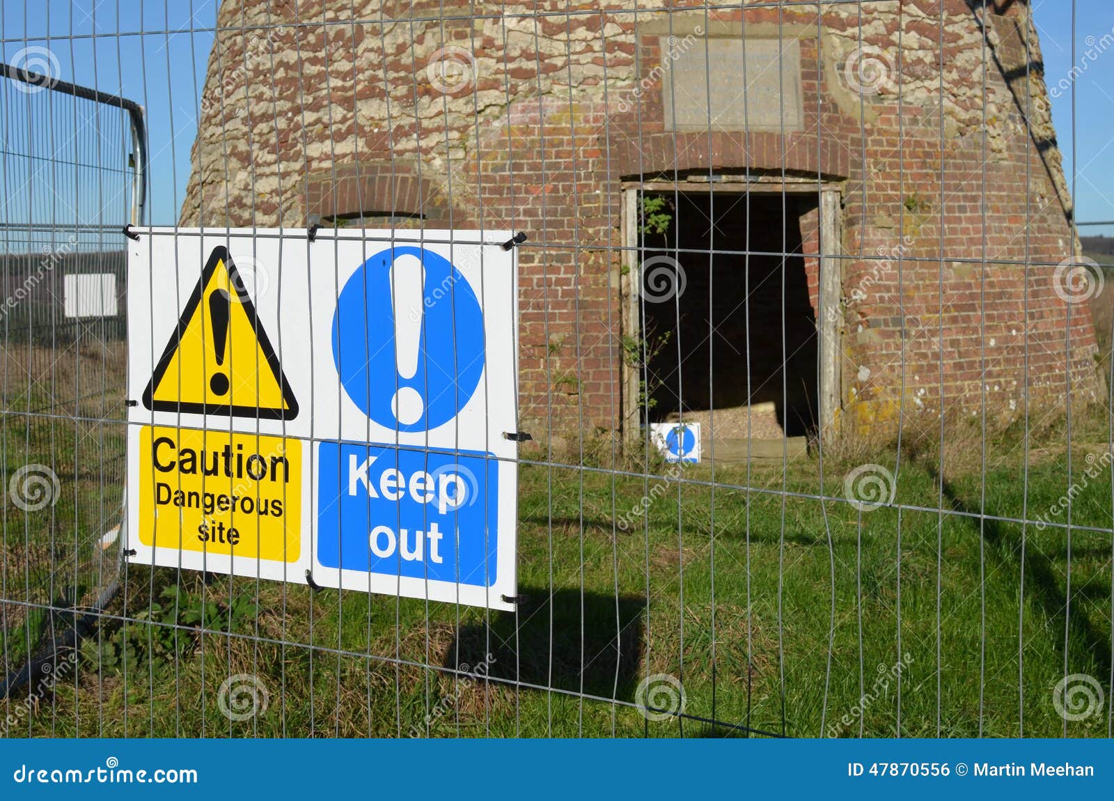Caution keep out sign stock photo. Image of england, restricted - 47870556