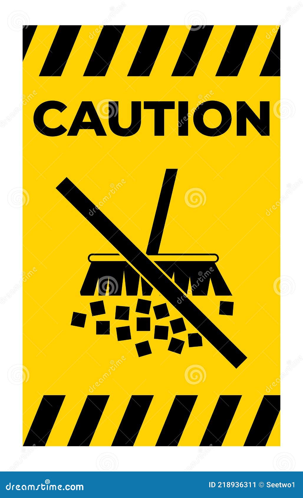 Caution Label Avoid Creating Dust Stock Vector - Illustration of hazard ...