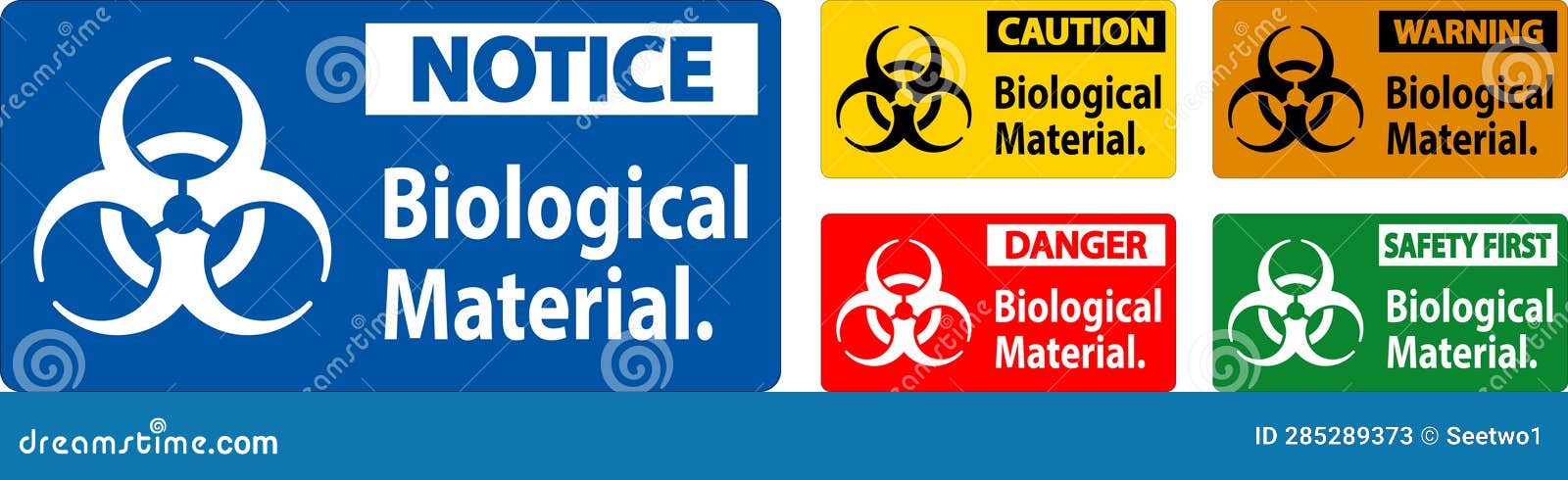 Caution Label Biological Material Sign Stock Vector - Illustration of ...