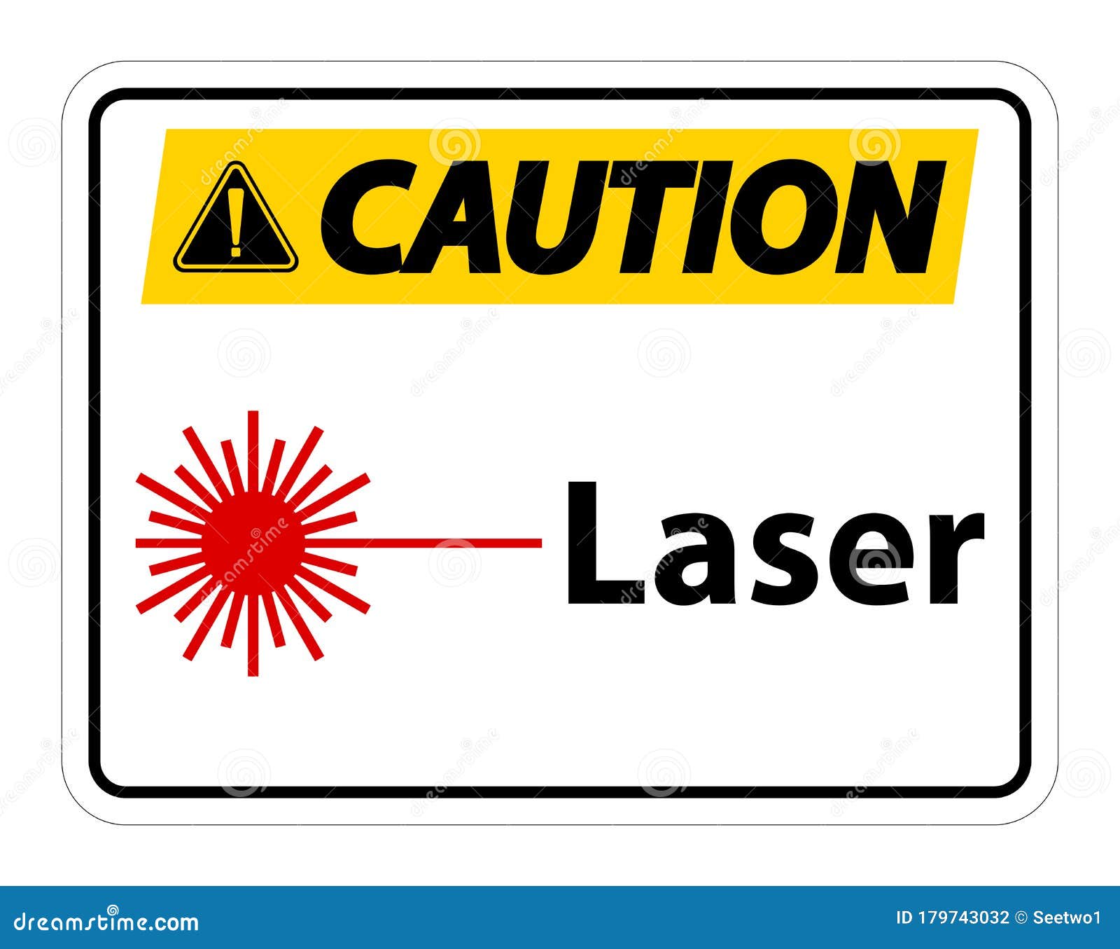 Caution Laser Symbol Sign Symbol Sign Isolate on Transparent Background ...