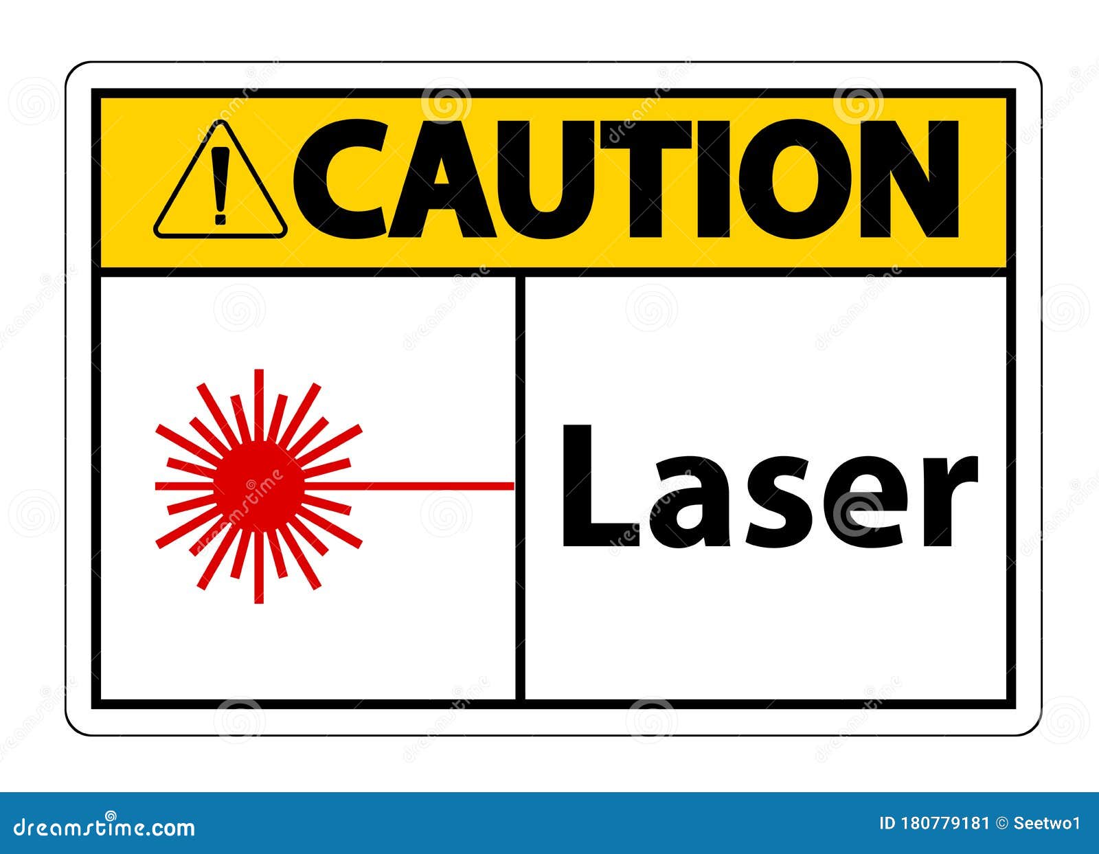 Caution Laser Symbol Sign Symbol Sign Isolate on Transparent Background ...