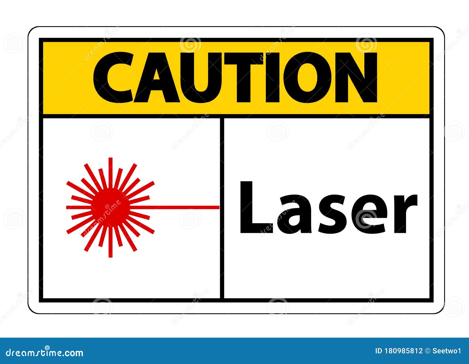 Caution Laser Symbol Sign Symbol Sign Isolate on Transparent Background ...