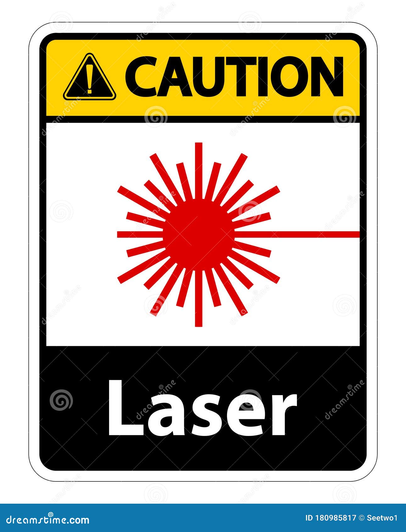 Caution Laser Symbol Sign Symbol Sign Isolate on Transparent Background ...