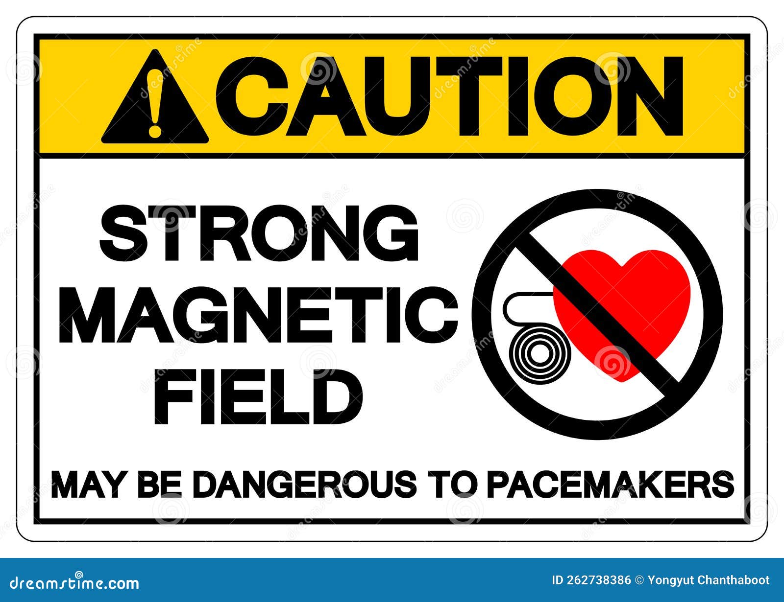 Caution Magnetic Field Can Be Harmful To Pacemaker Wearers.pacemaker ...