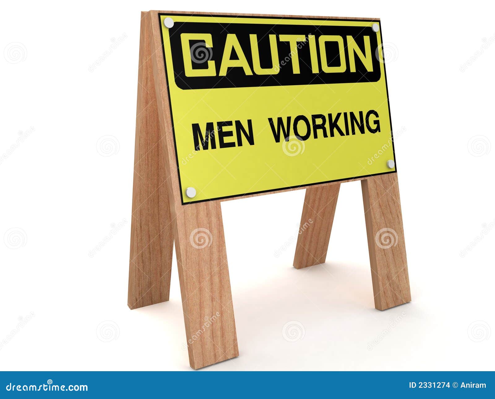 CAUTION: Men working stock illustration. Illustration of counsel - 2331274