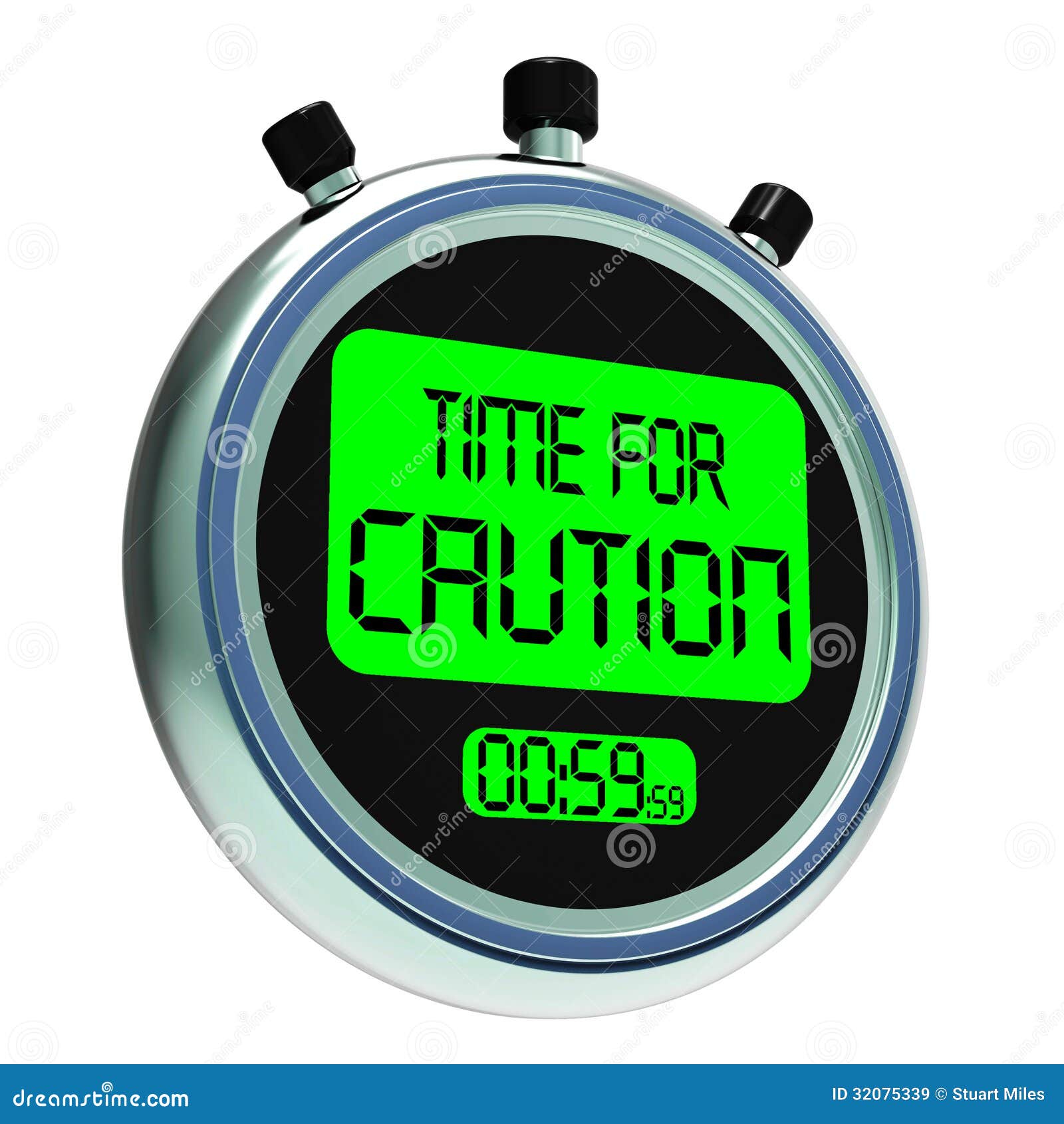 Caution Message Means Danger Beware or Warning Stock Illustration ...