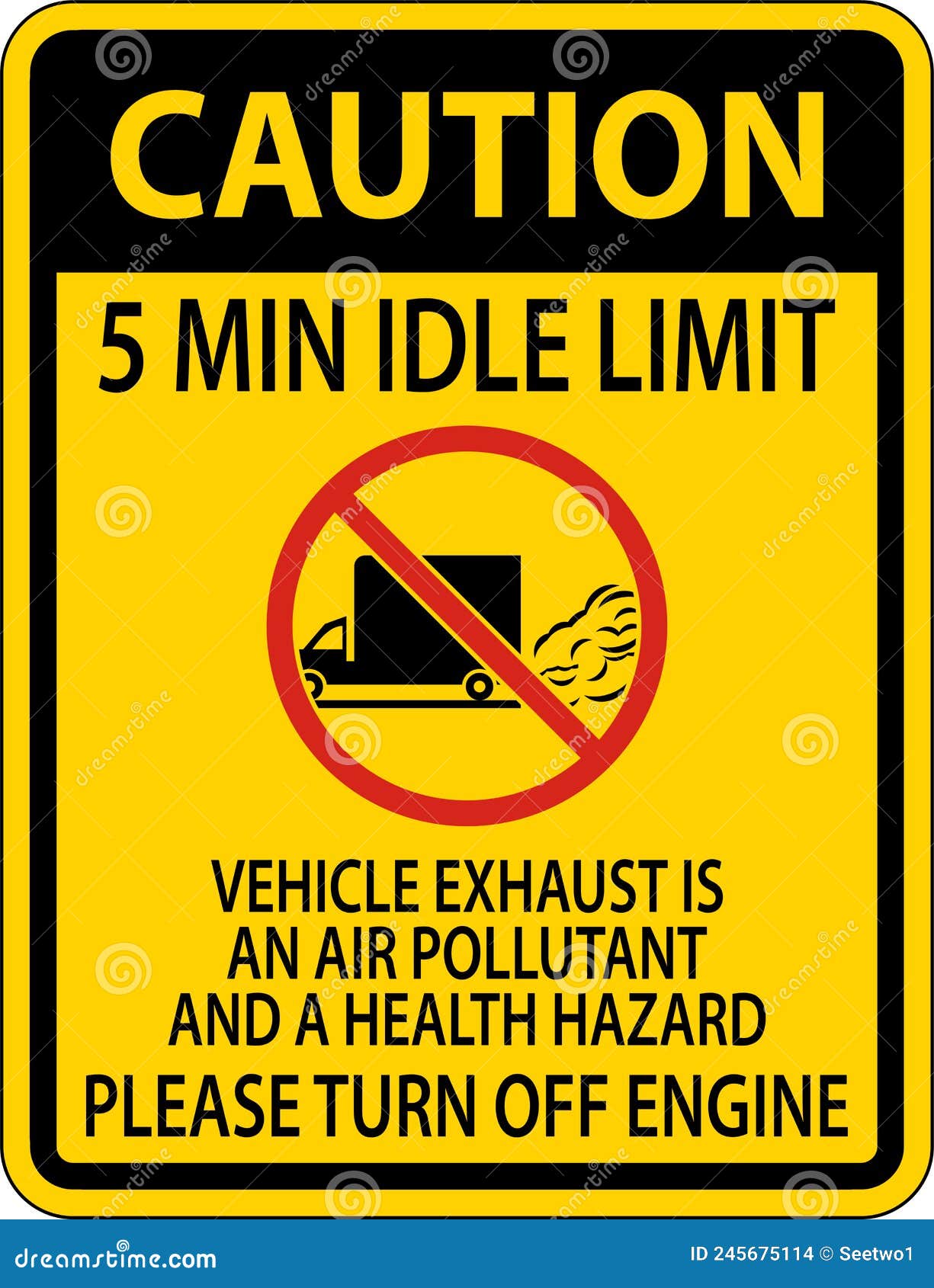 Caution Limit Overhead Height Symbol Sign, Vector Illustration ...